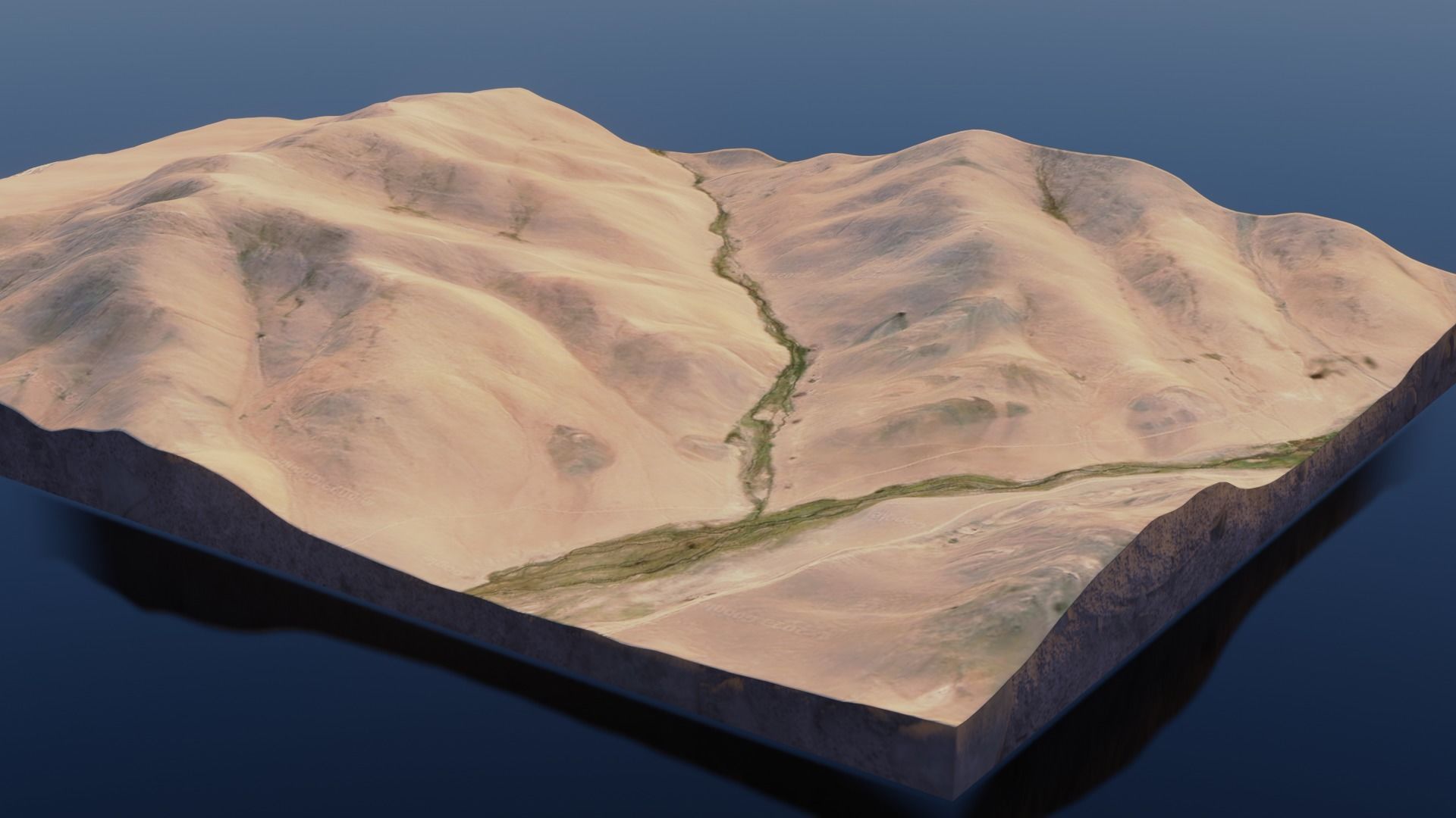 3D model Desert Terrain Pack- Sand Mountain VR / AR / low-poly | CGTrader