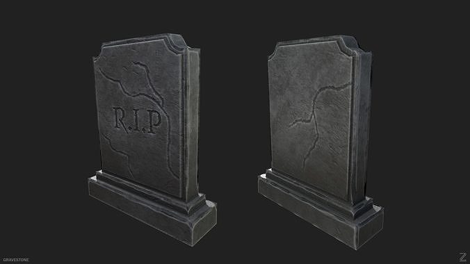 3D model Gravestone VR / AR / low-poly | CGTrader