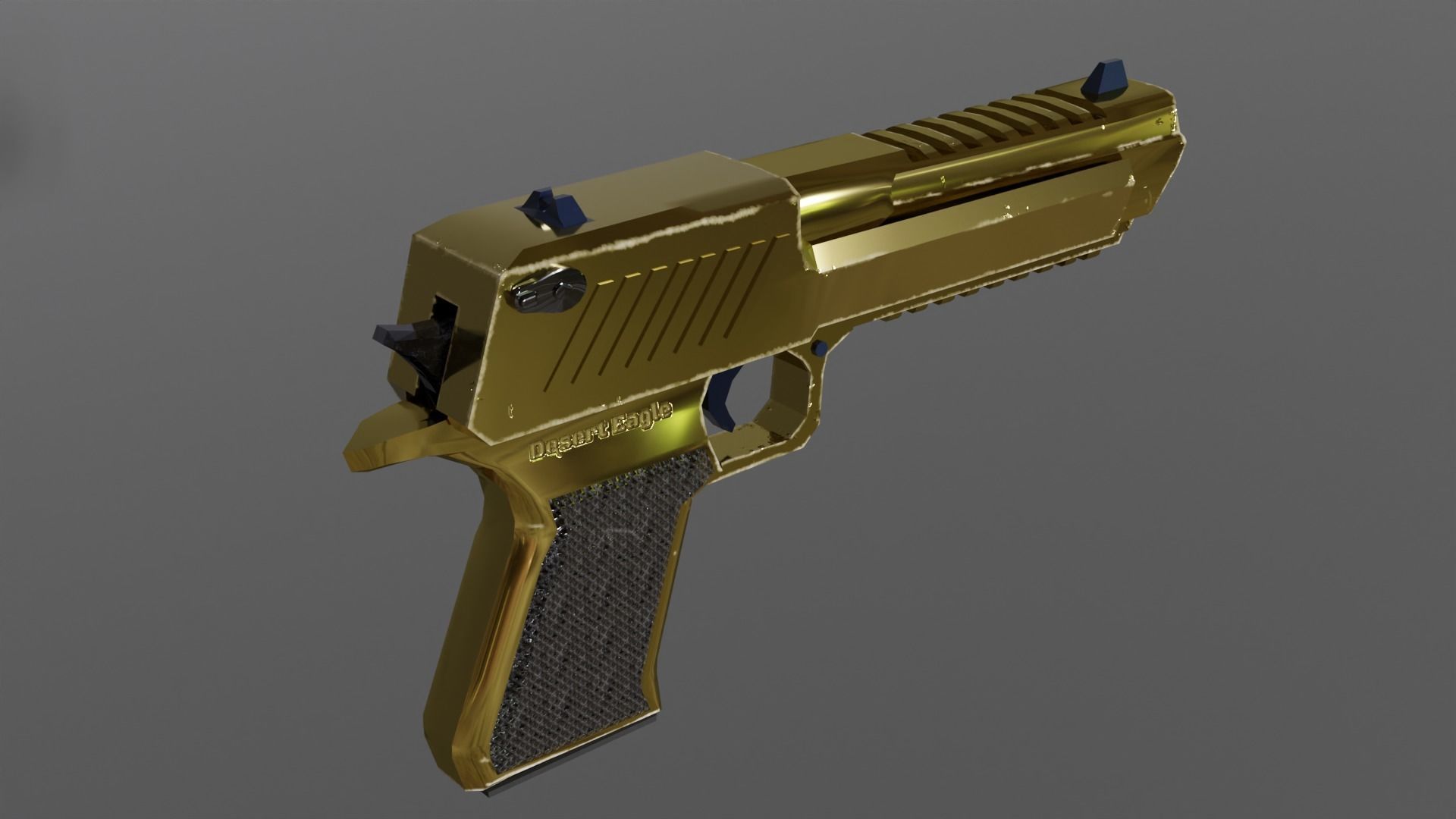 Desert Eagle Low-Poly Handgun free VR / AR / low-poly 3D model | CGTrader