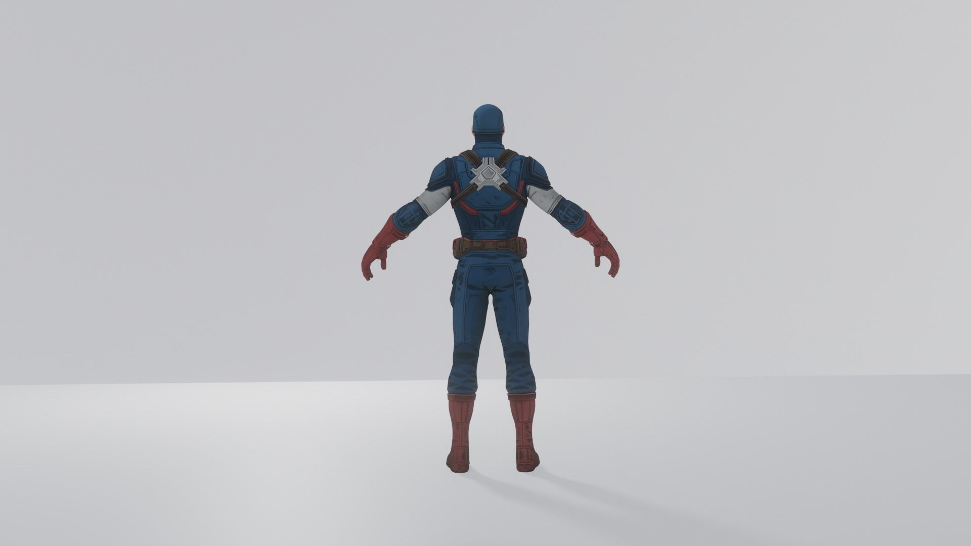 Captain America cartoon 3D model | CGTrader