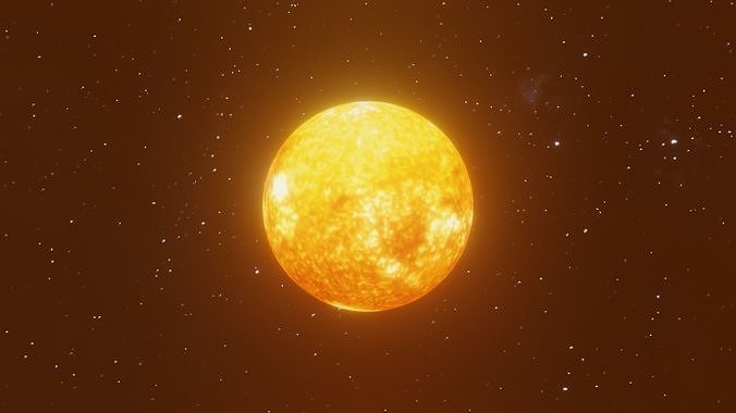 Sun in solar-system free 3D model | CGTrader
