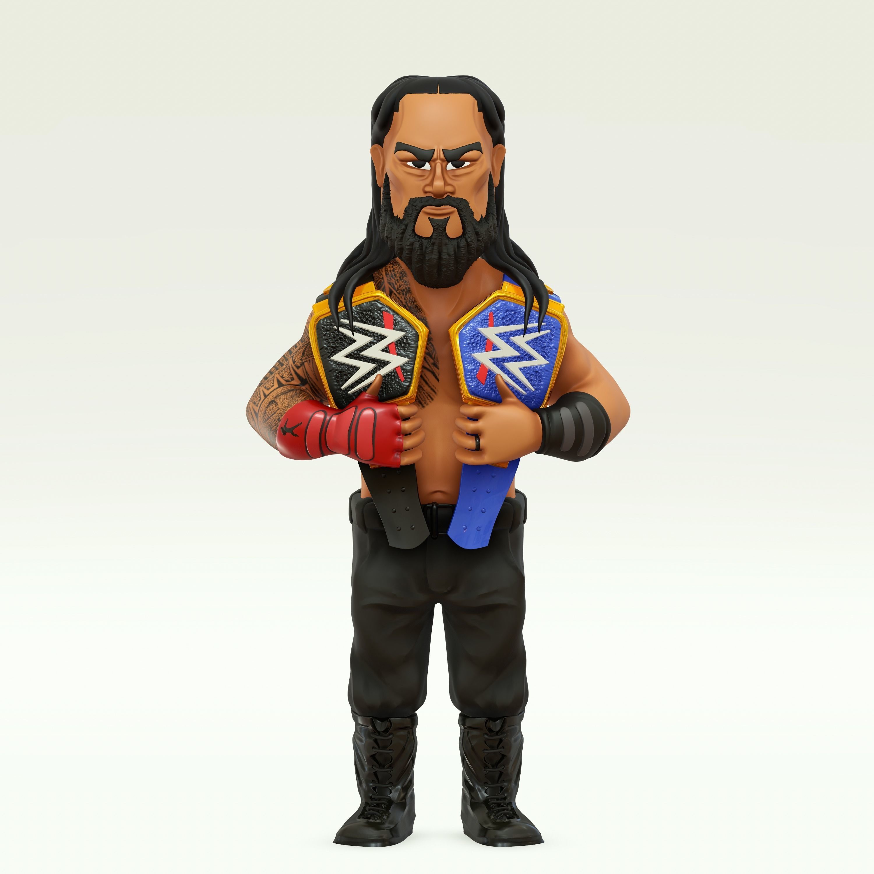 Roman Reigns 3D model 3D printable | CGTrader