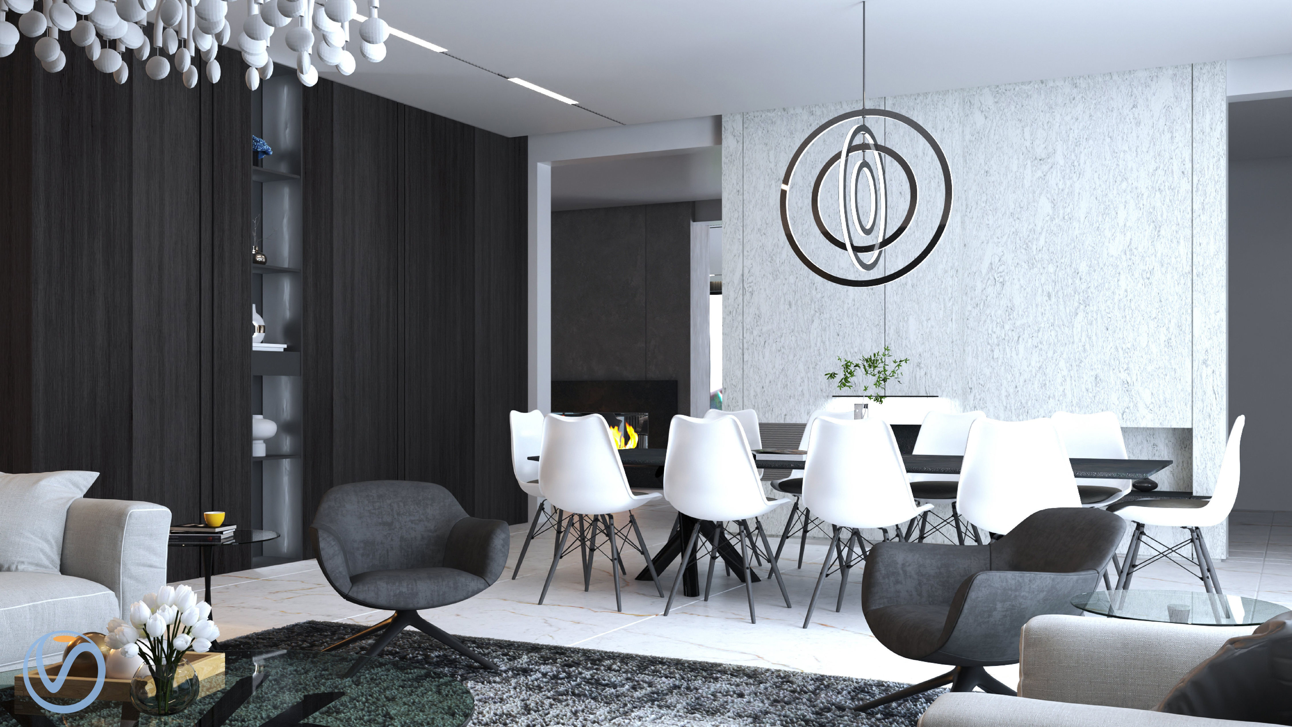 Contemporary house-interior design- design 3d with high quality 3D ...