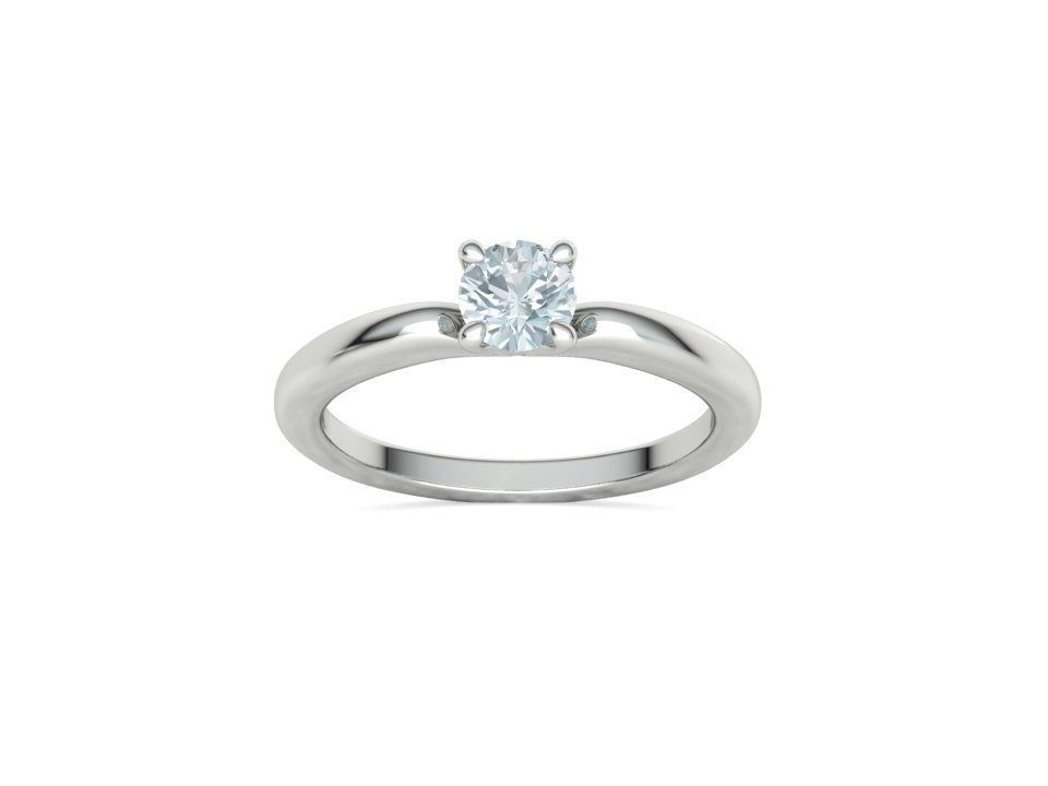 Nora Solitaire Engagement Ring 5mm Stone Own design 3D model 3D ...