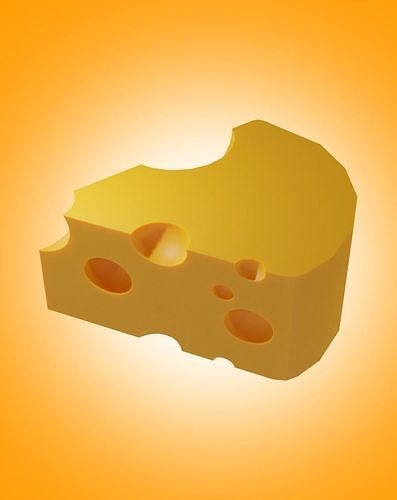 3D model Crafting a Realistic 3D Model of Cheese Using Blender VR / AR ...