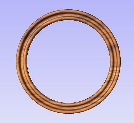Simple Round frame file for picture photo mirror cnc 3D model 3D ...