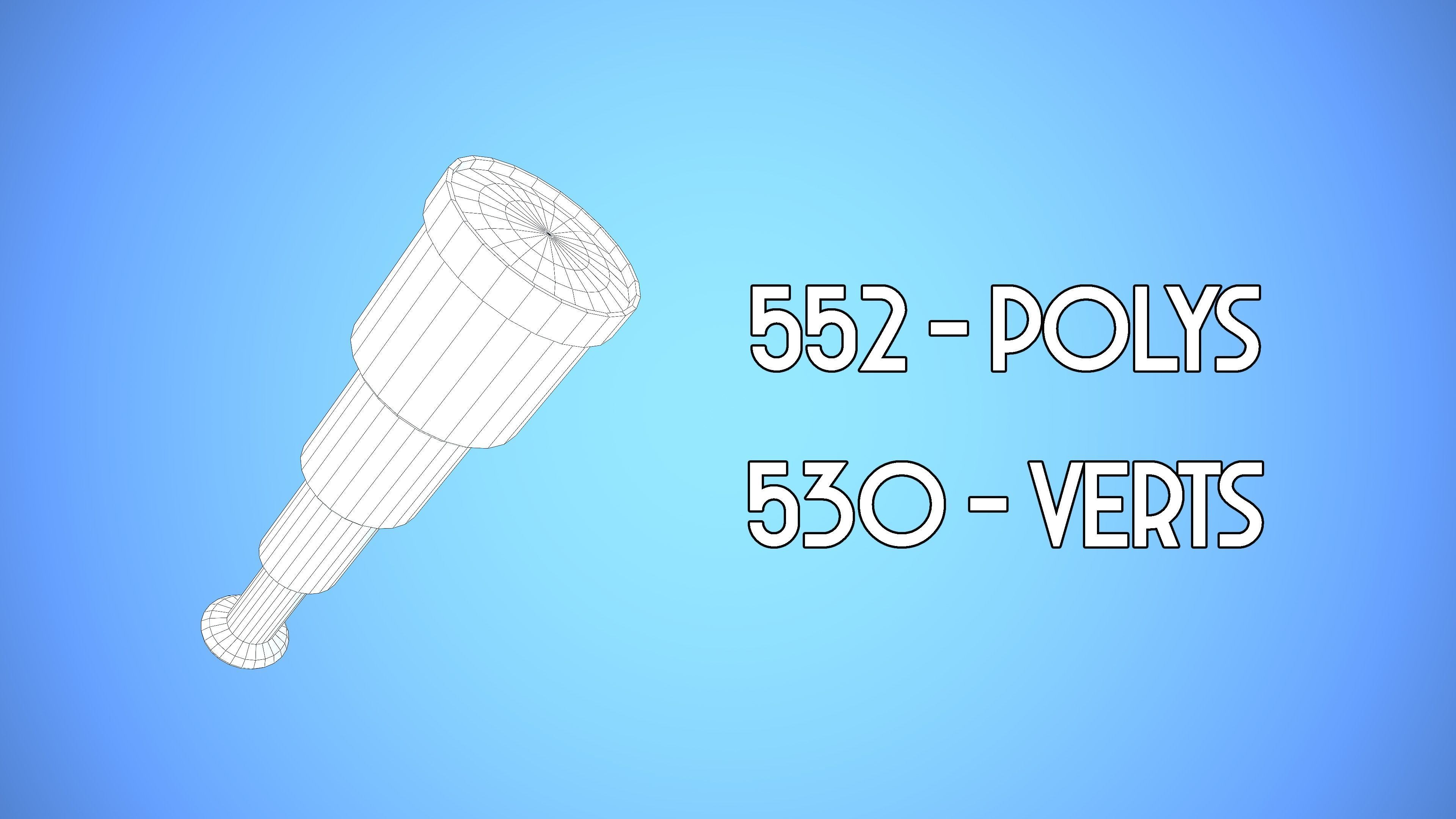 3D model HAND TELESCOPE CARTOON STYLIZED VR / AR / low-poly | CGTrader