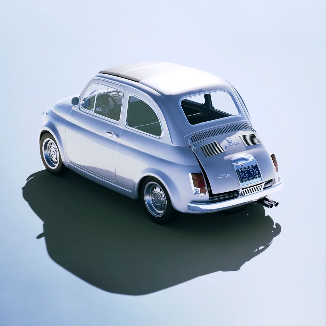 3D model Fiat Abarth 595 SS 1957 VR / AR / low-poly | CGTrader