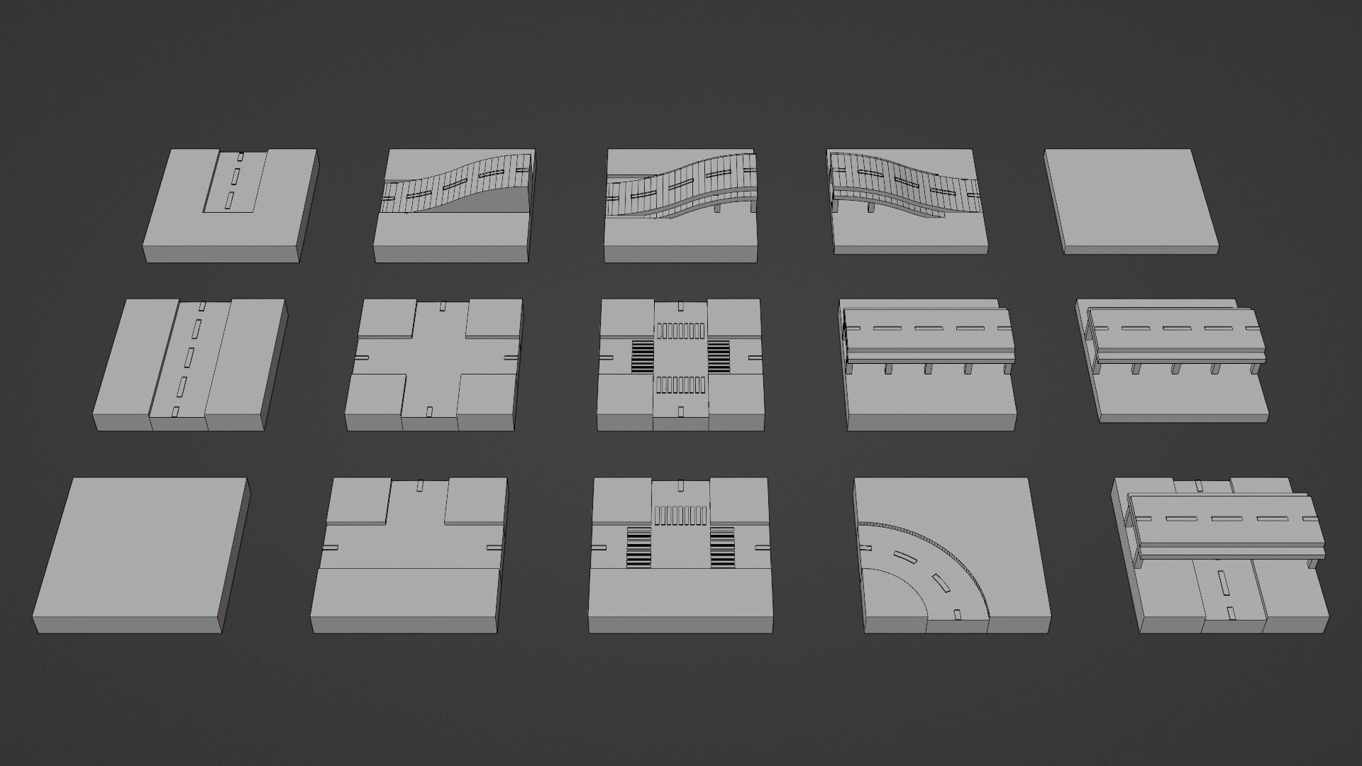 3D model Game Roads VR / AR / low-poly | CGTrader