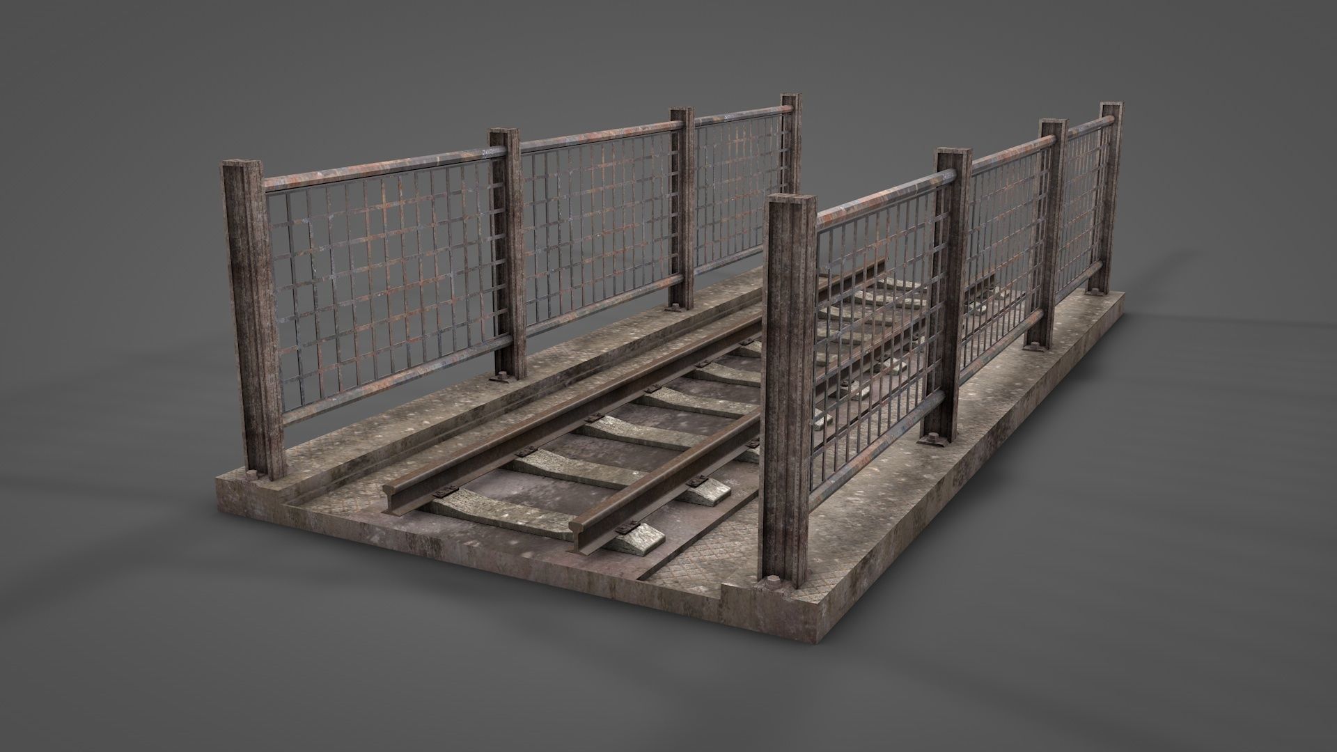 Modular Railway Bridge Pack 3D model | CGTrader