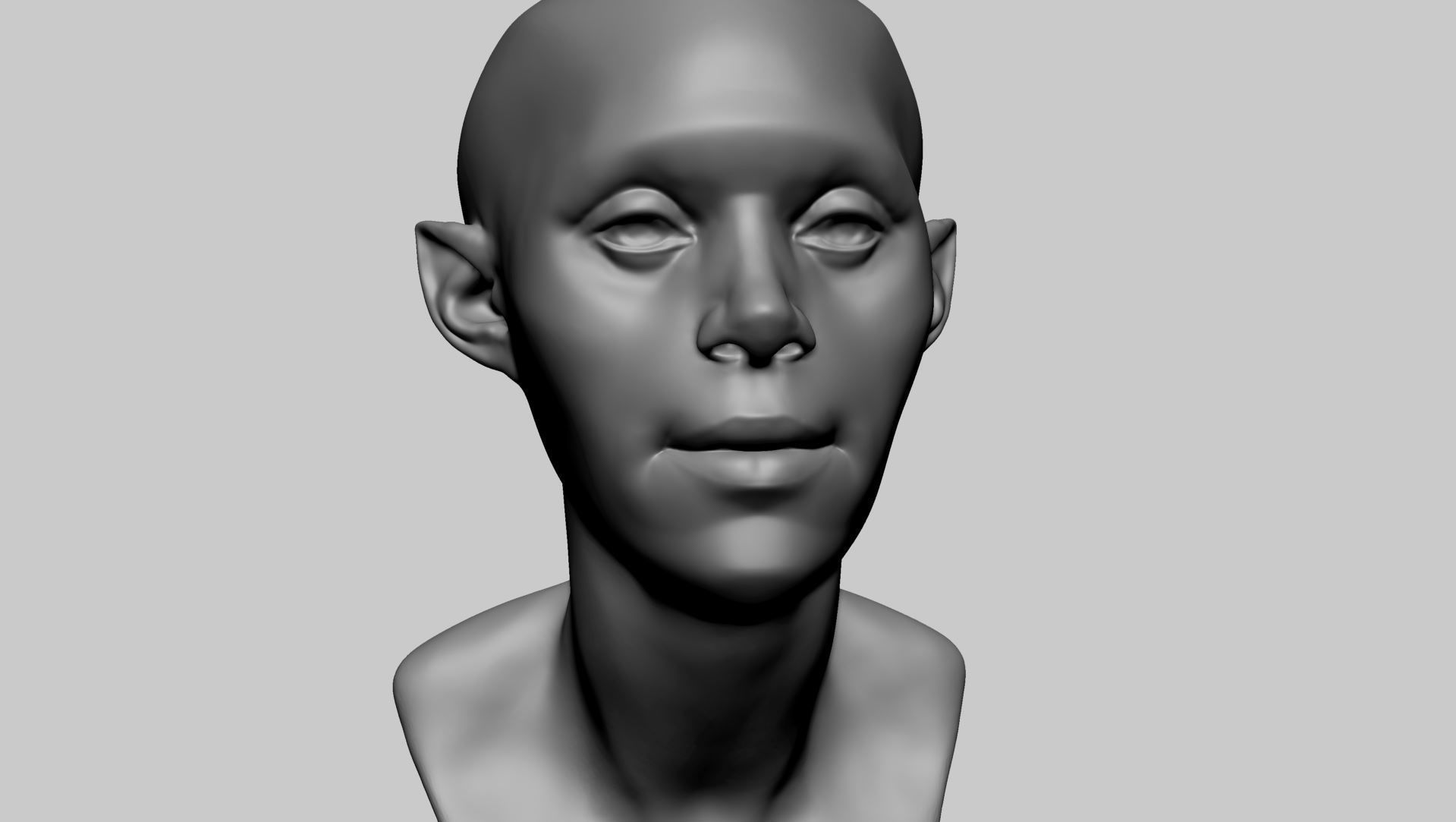 Base Female Head E 3D model | CGTrader
