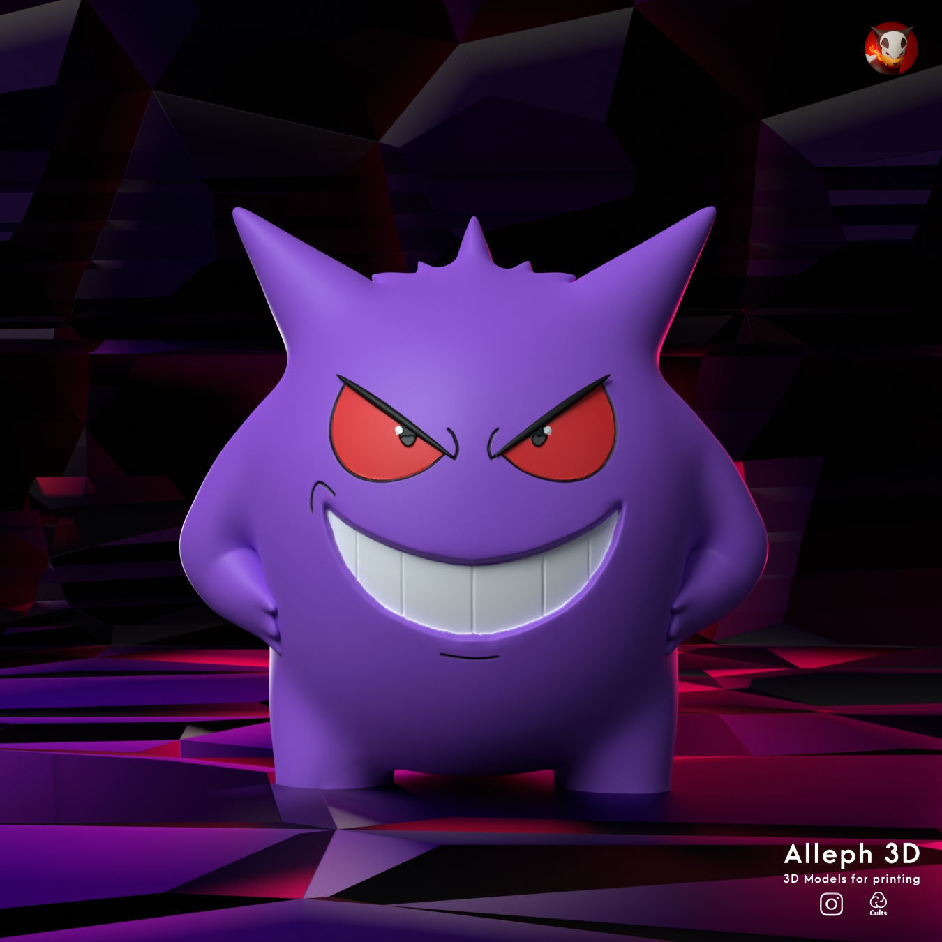 POKEMON GENGAR 3D model 3D printable | CGTrader