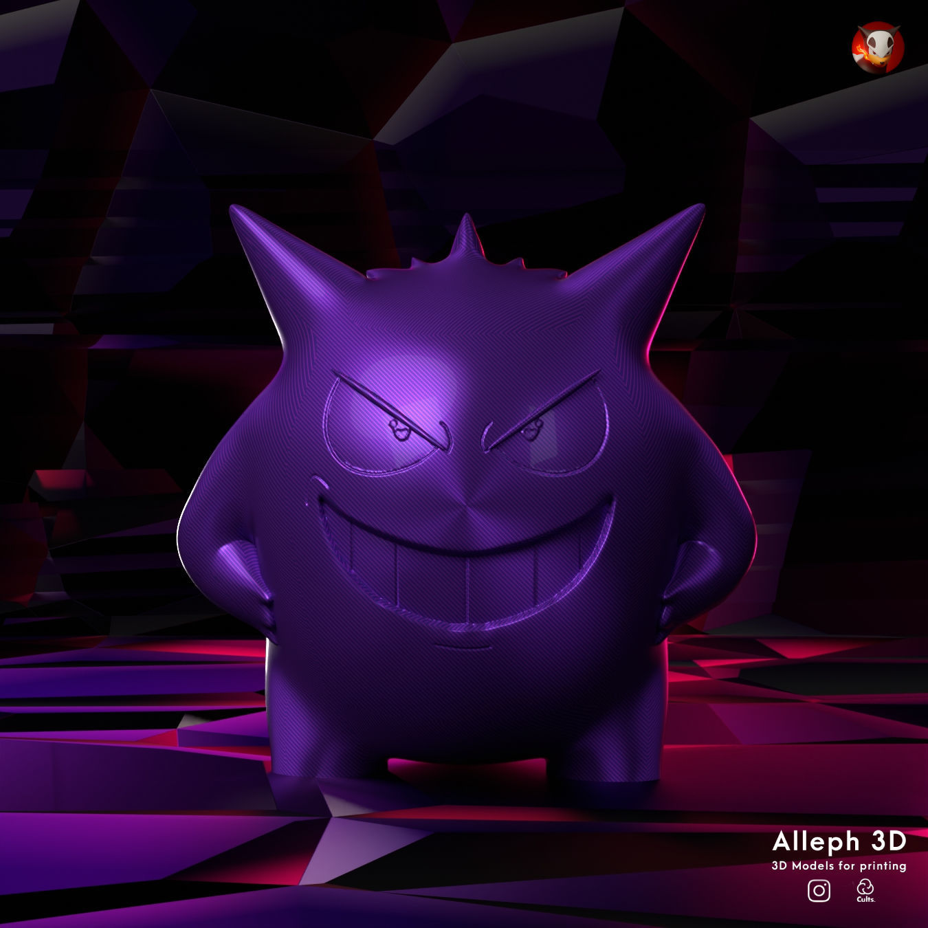 POKEMON GENGAR 3D model 3D printable | CGTrader