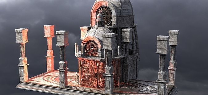 Occult observatory Tower Kit bash 2 3D model | CGTrader