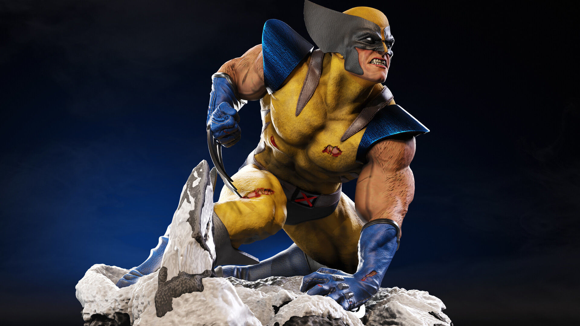 Wolverine 3D model 3D printable | CGTrader