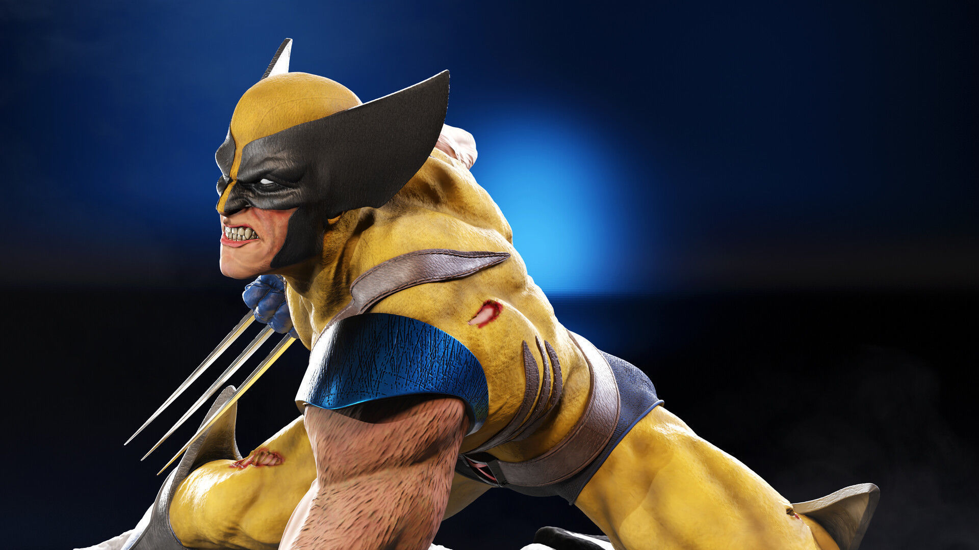 Wolverine 3D model 3D printable | CGTrader