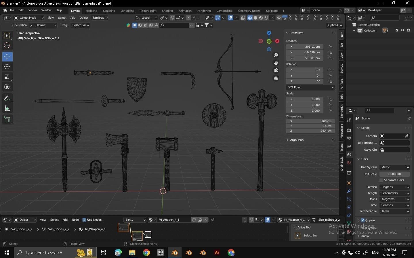 Medieval Weapon Pack 3D model | CGTrader