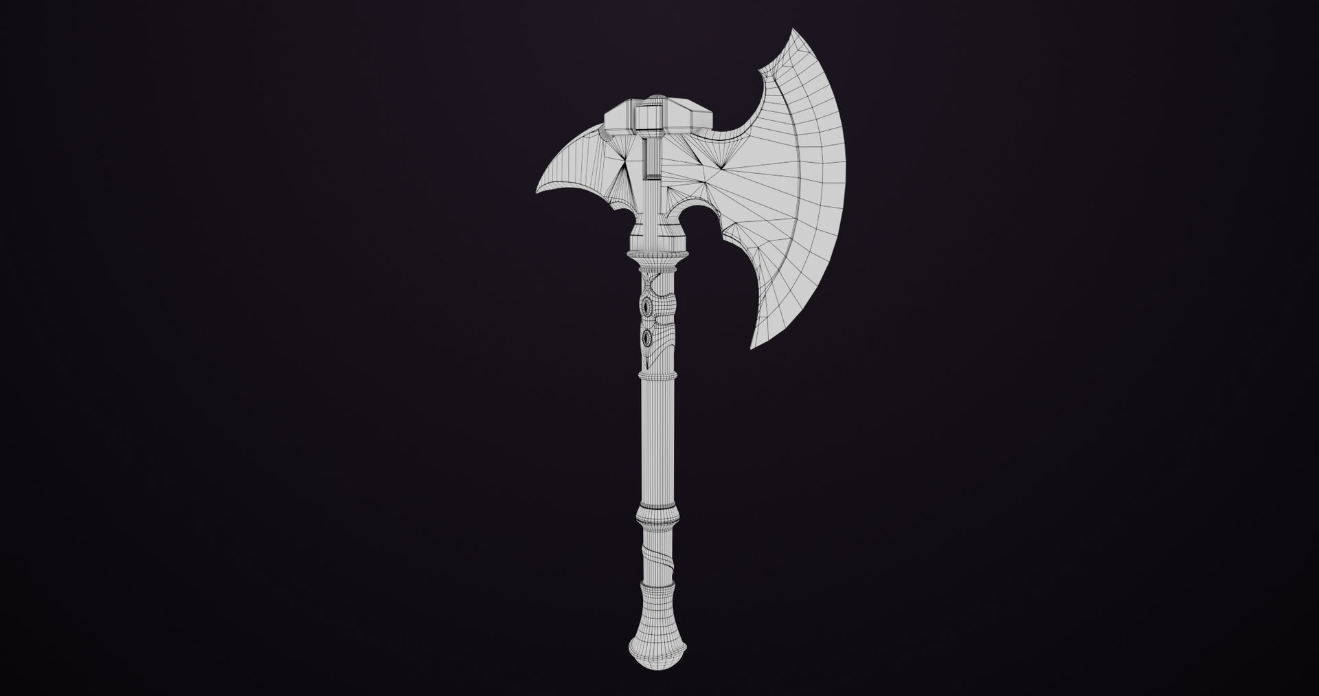 3D model Battle Axe 08 All PBR Unity UE Textures Included VR / AR / low-poly | CGTrader