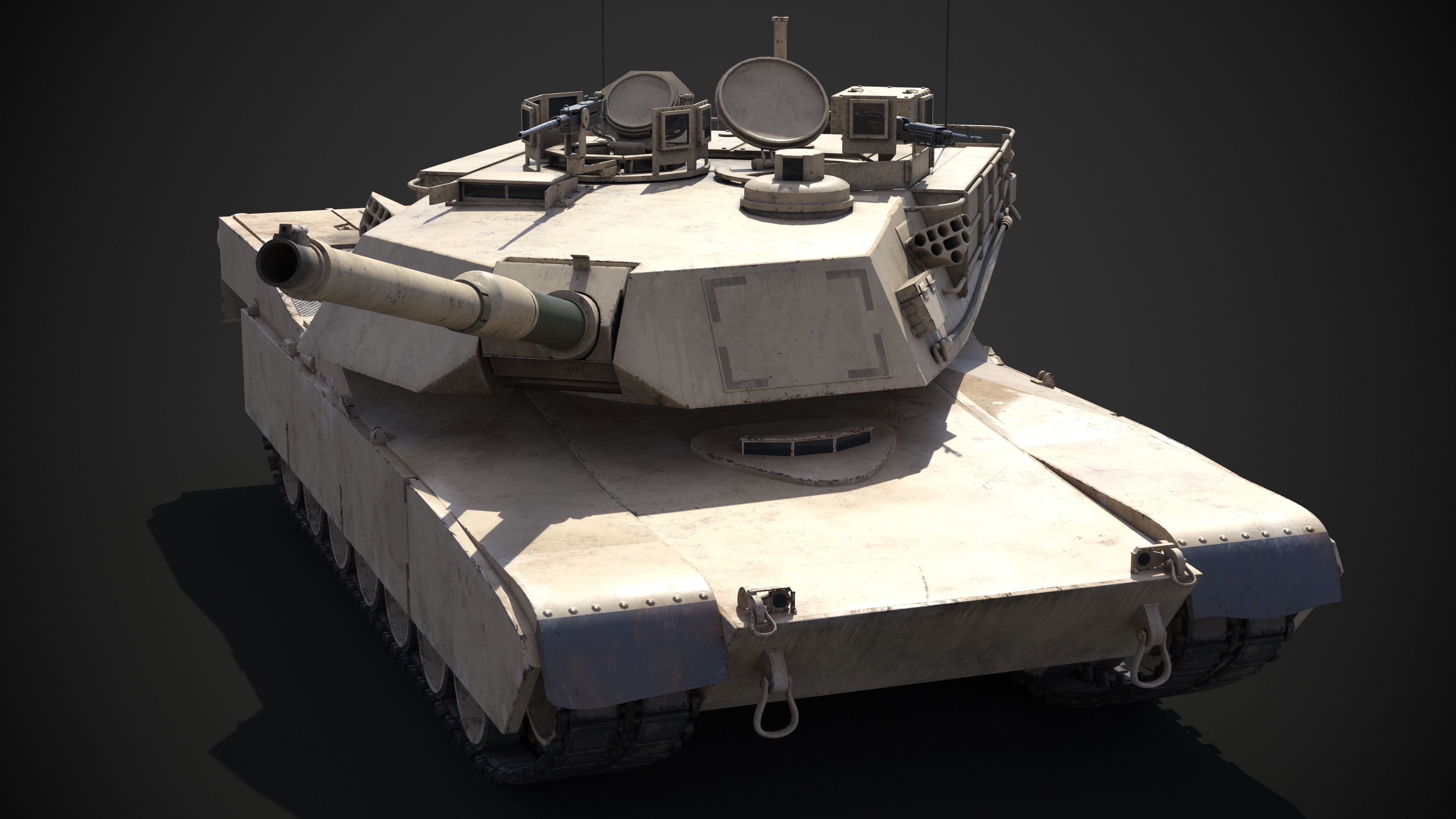 M1A2 Abrams Rigged 3D model animated rigged | CGTrader