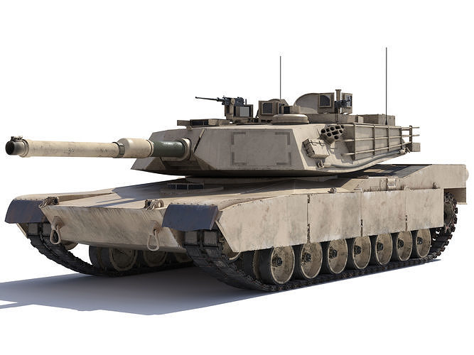 M1A2 Abrams Rigged 3D model animated rigged | CGTrader