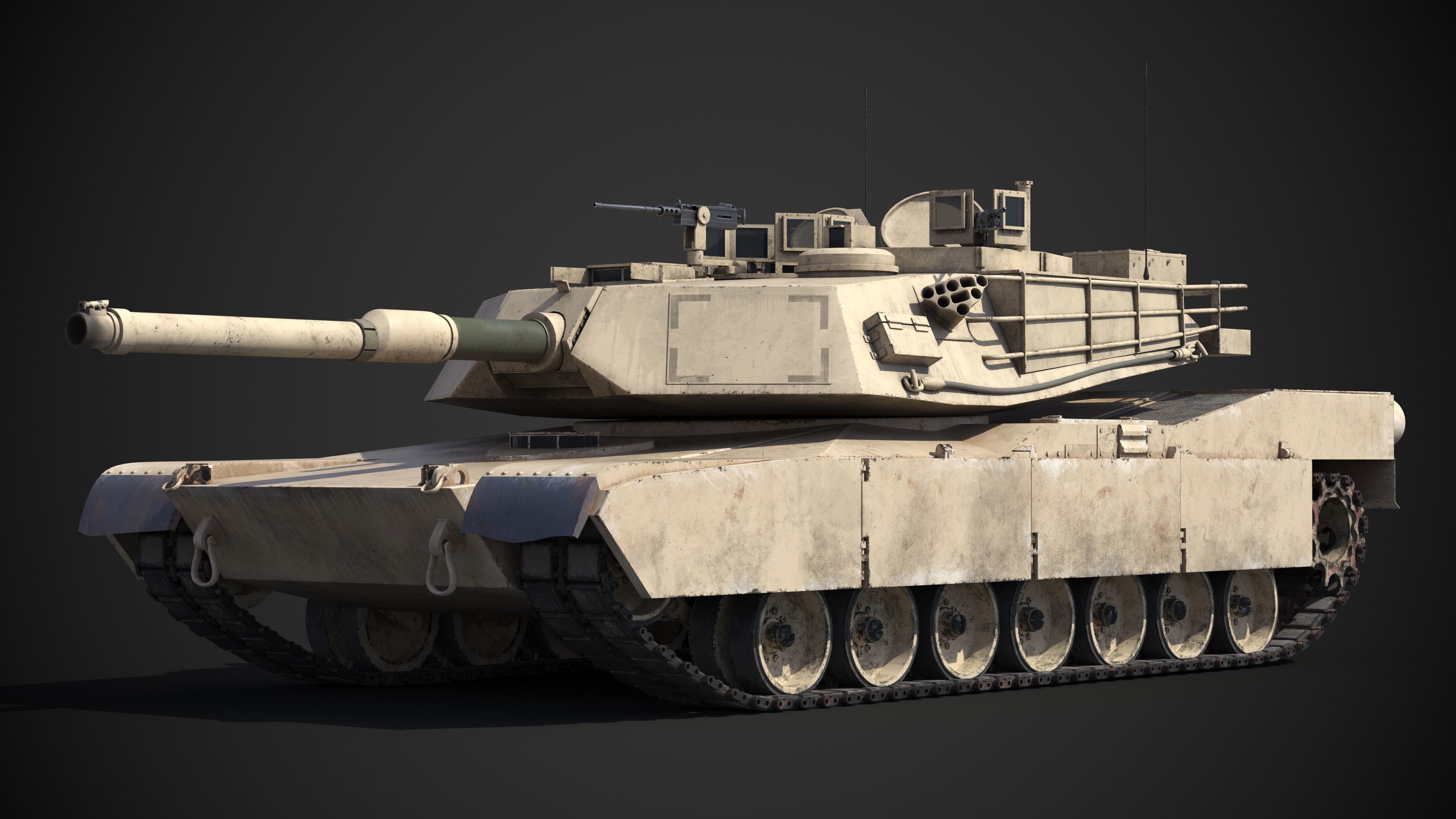 M1A2 Abrams Rigged 3D model animated rigged | CGTrader