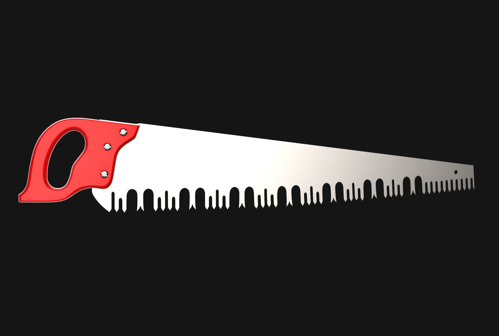 Tuttle teeth saw 3D model | CGTrader