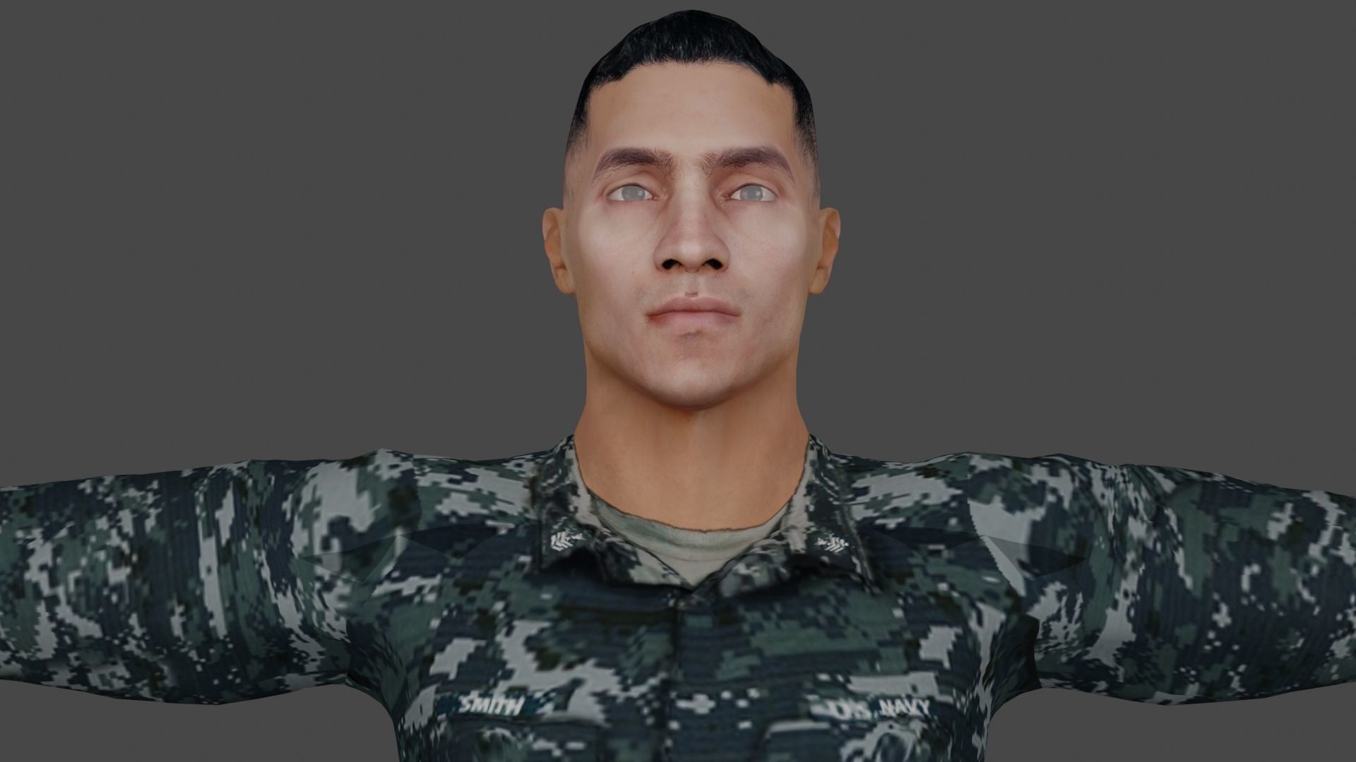 3D model 3D Character - low poly game character VR / AR / low-poly ...