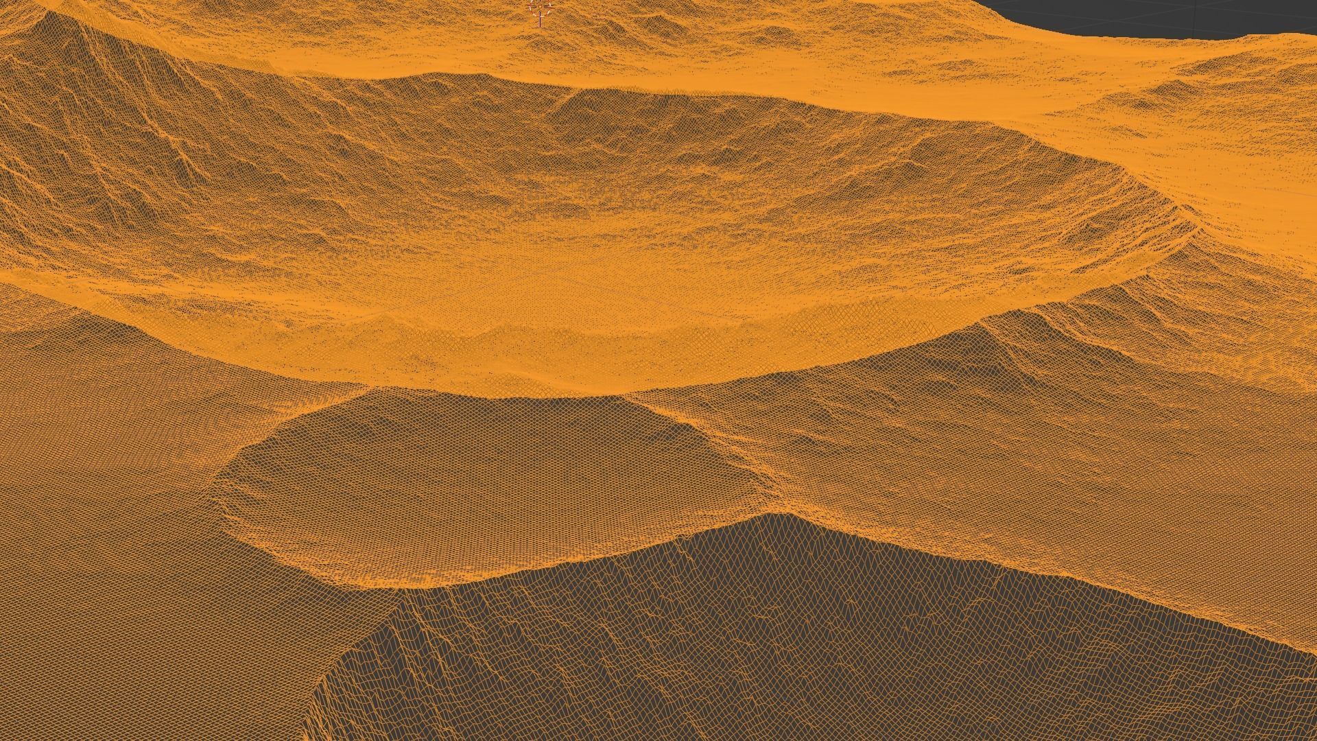 Cratered Moon - Terrain Model A 3D model | CGTrader