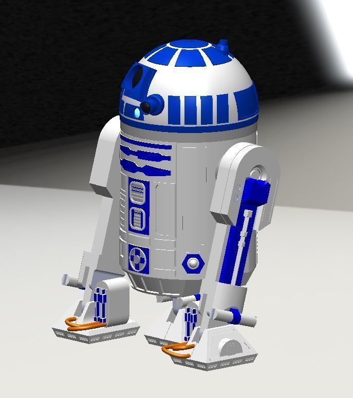 R2-D2 Star wars robot 3D model 3D printable | CGTrader
