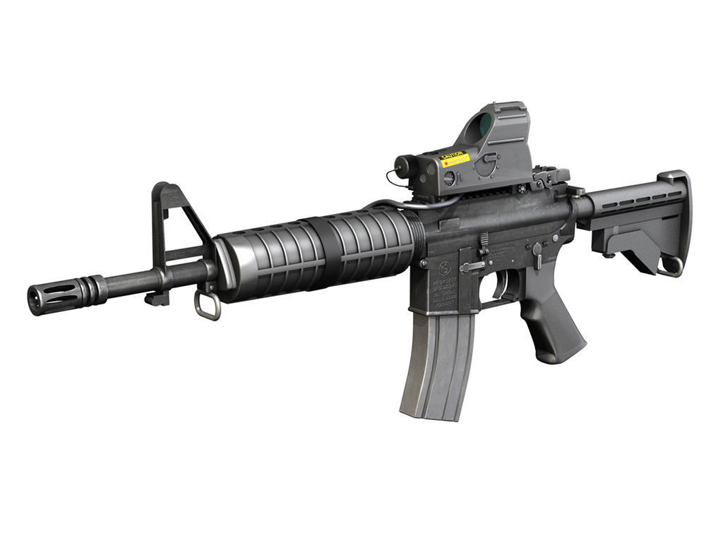 Colt M4A1 Commando MARS 3D model | CGTrader