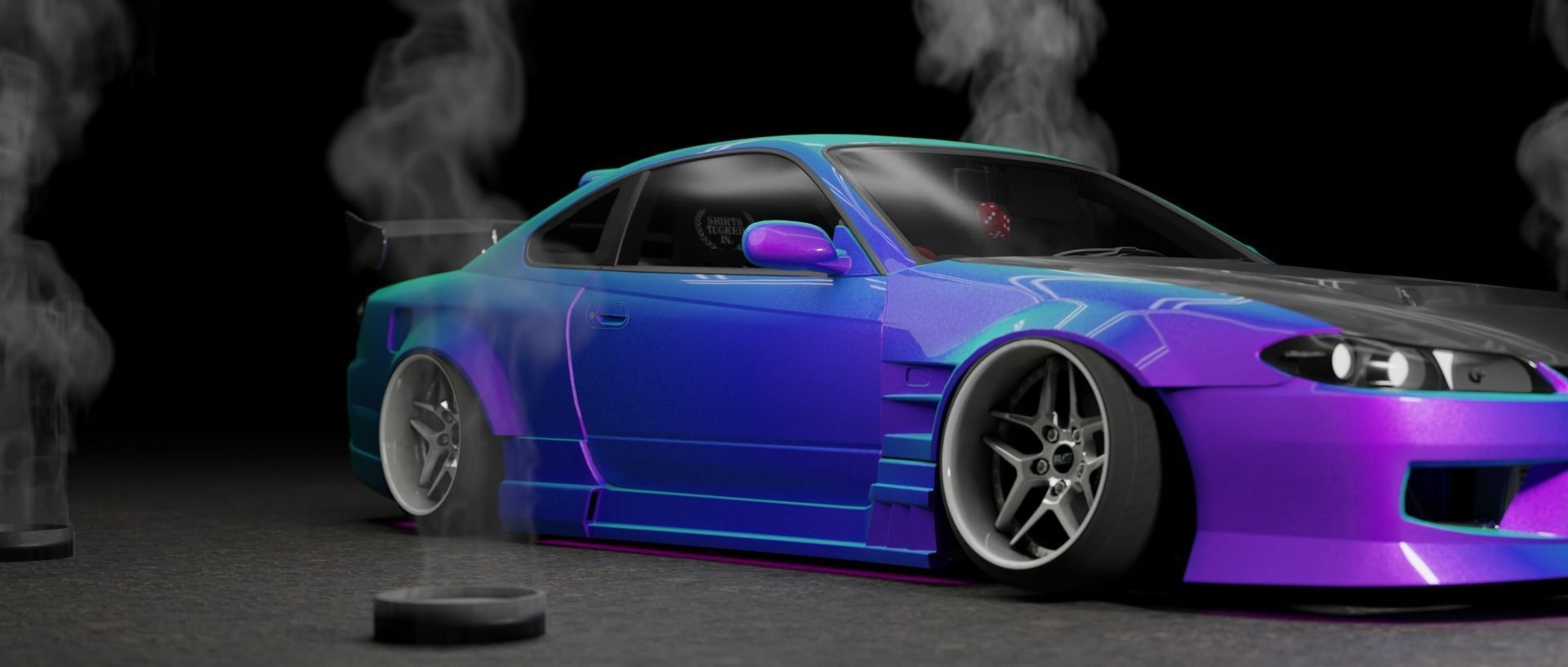 Nissan Silvia S15 3D model rigged | CGTrader