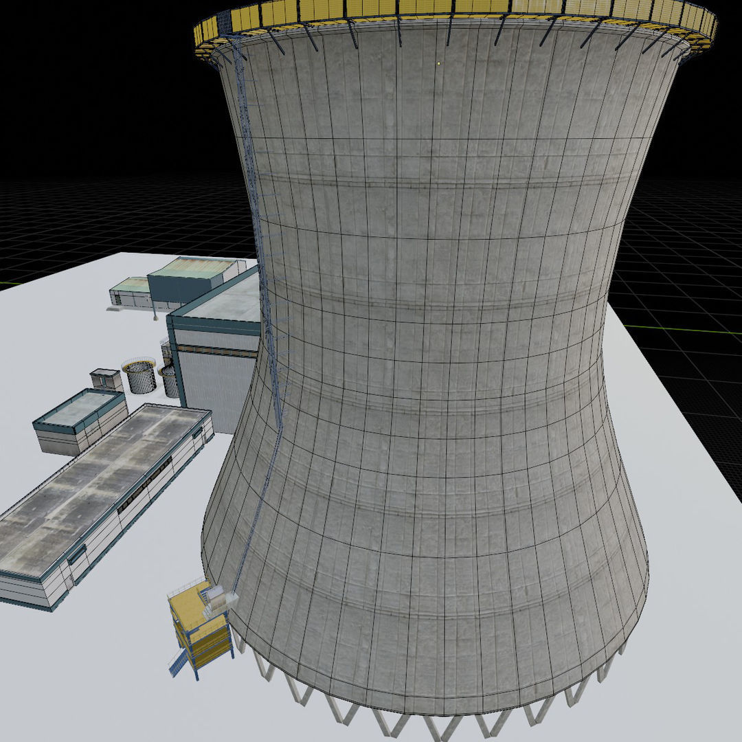 Nuclear Power Plant Assets 3D model | CGTrader