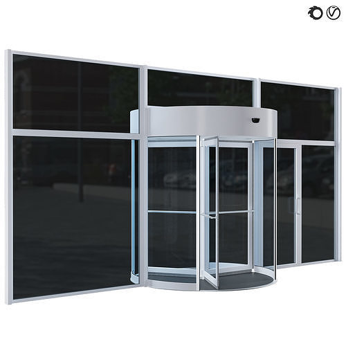 Revolving door 3D model | CGTrader