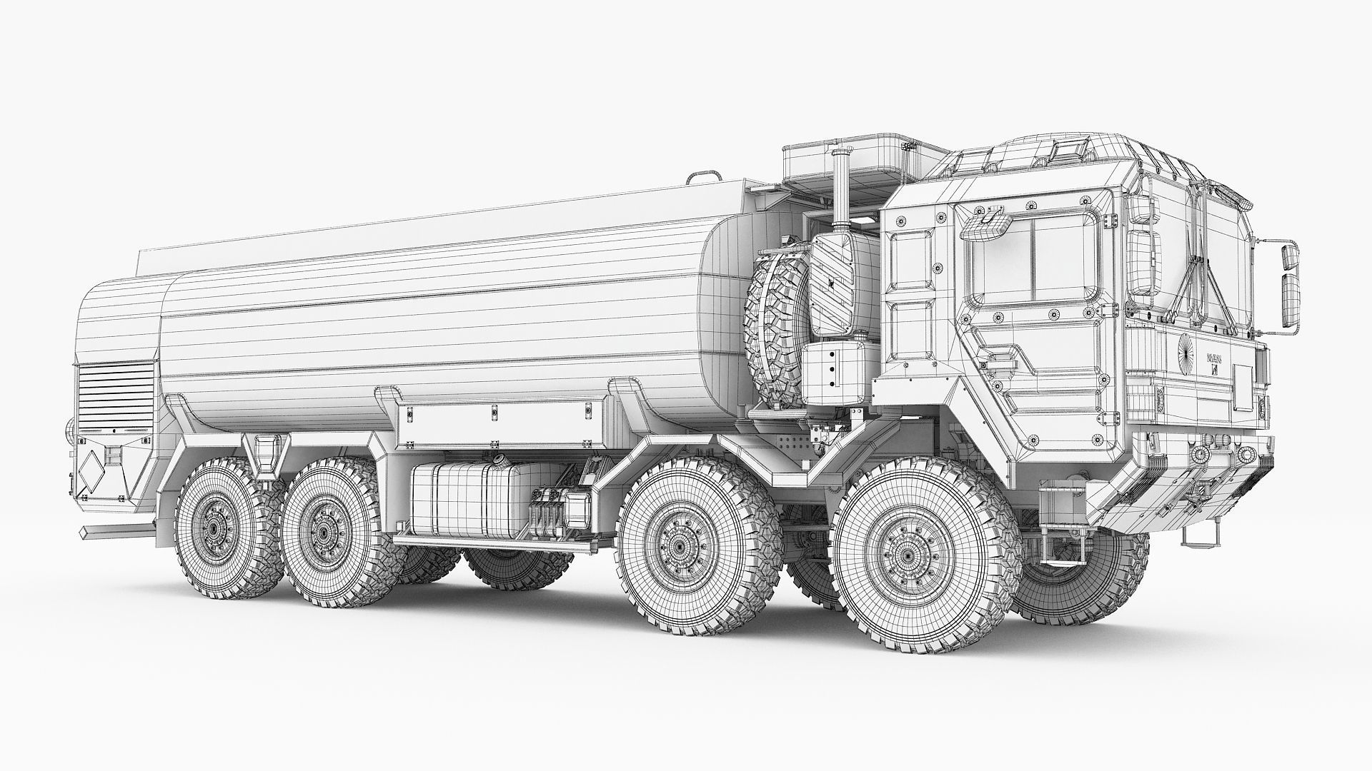 MAN HX77 tanker 3D model | CGTrader