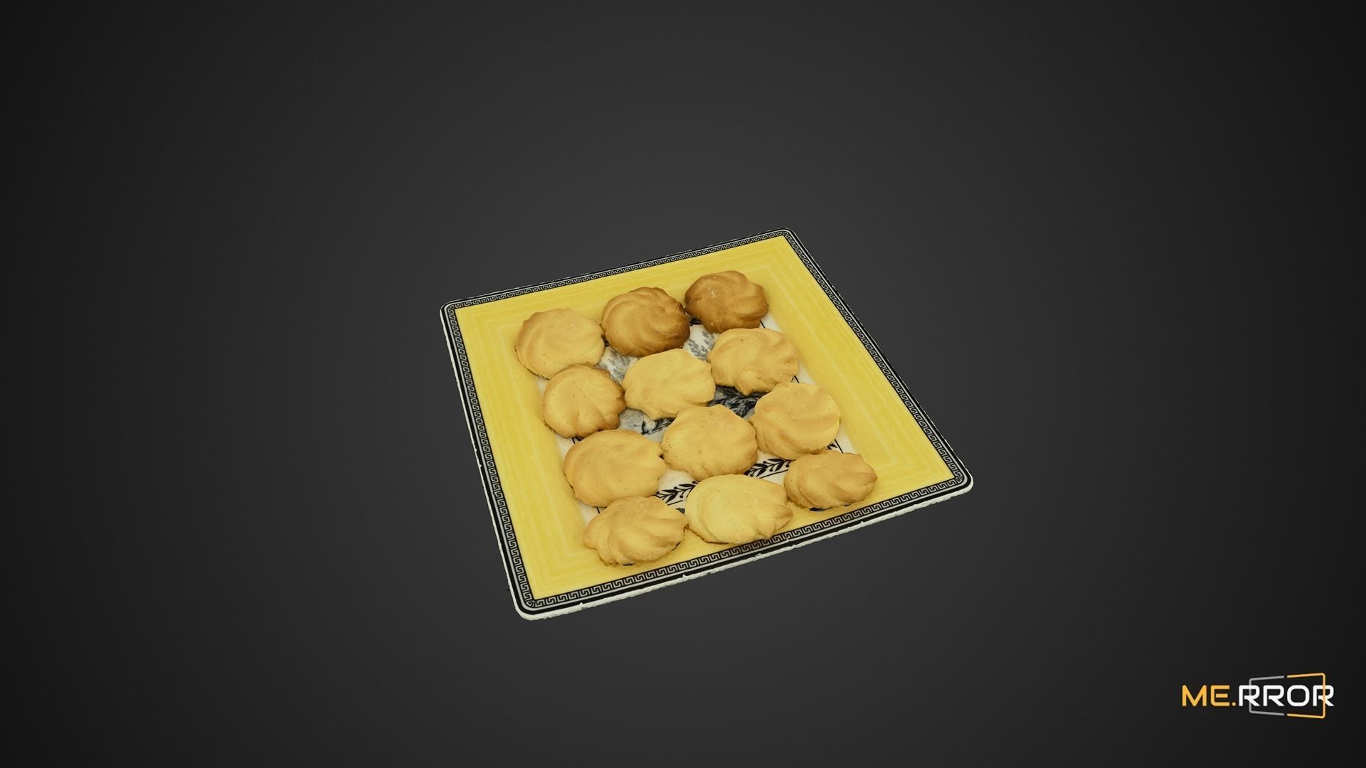 3D model Game Ready Butter Cookie VR / AR / low-poly | CGTrader