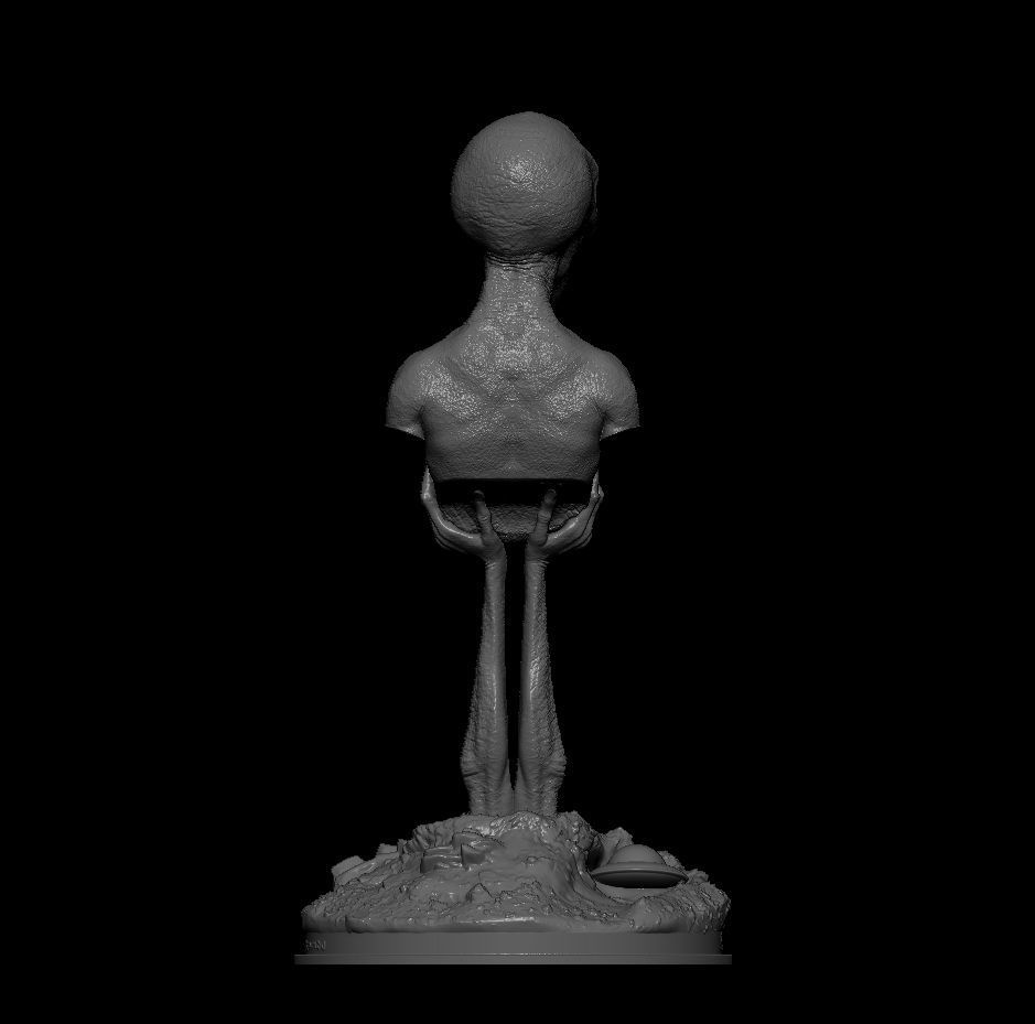 Grey Alien Bust 3D model for printing 3D model 3D printable | CGTrader