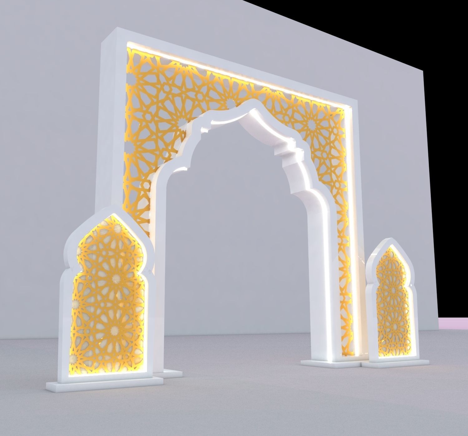 Islamic Gate 3D model | CGTrader
