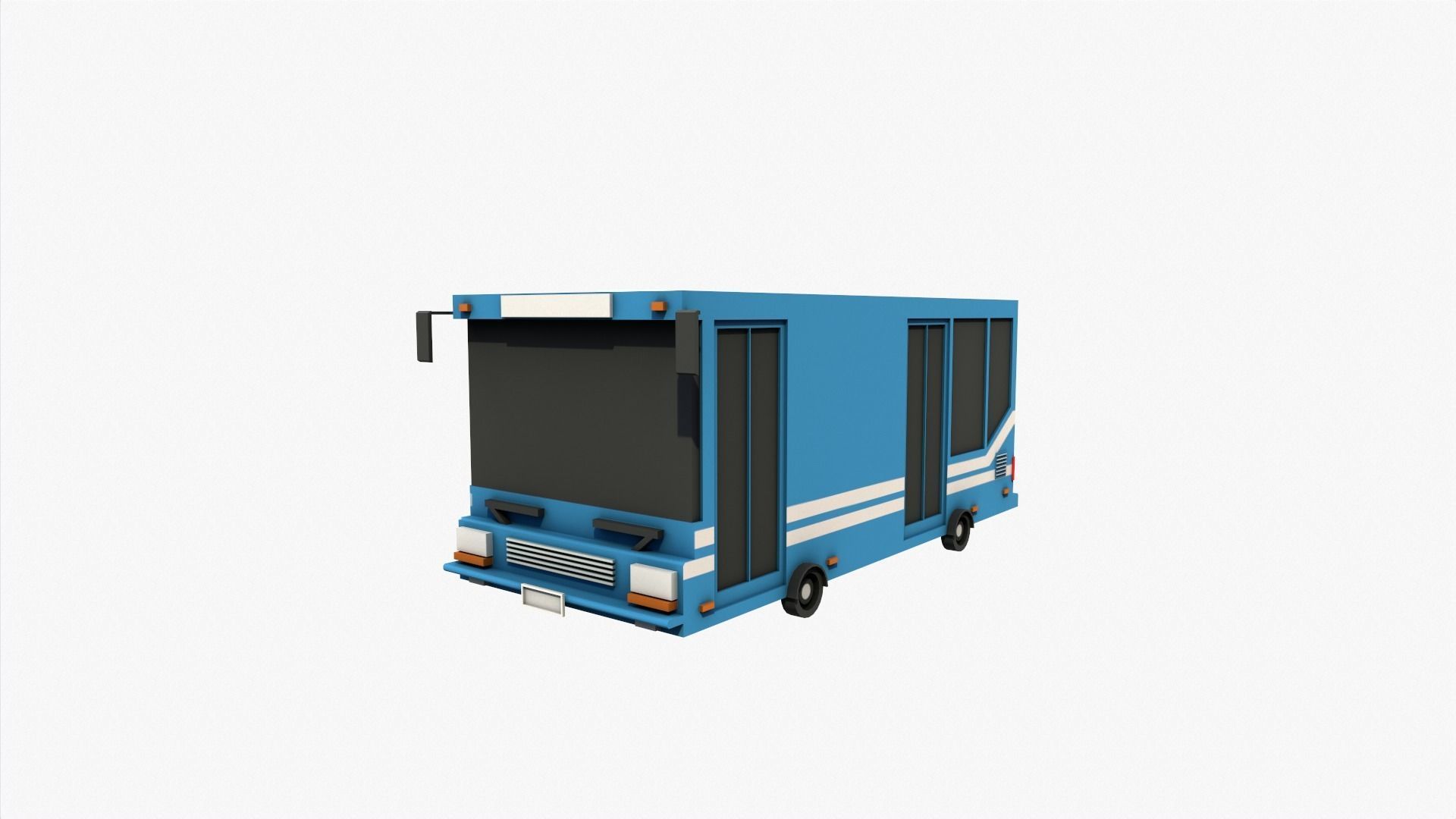 Lowpoly Bus free VR / AR / low-poly 3D model | CGTrader