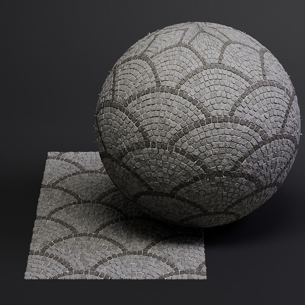 Texture Pavements vol01 8K Seamless PBR Materials VR / AR / low-poly ...