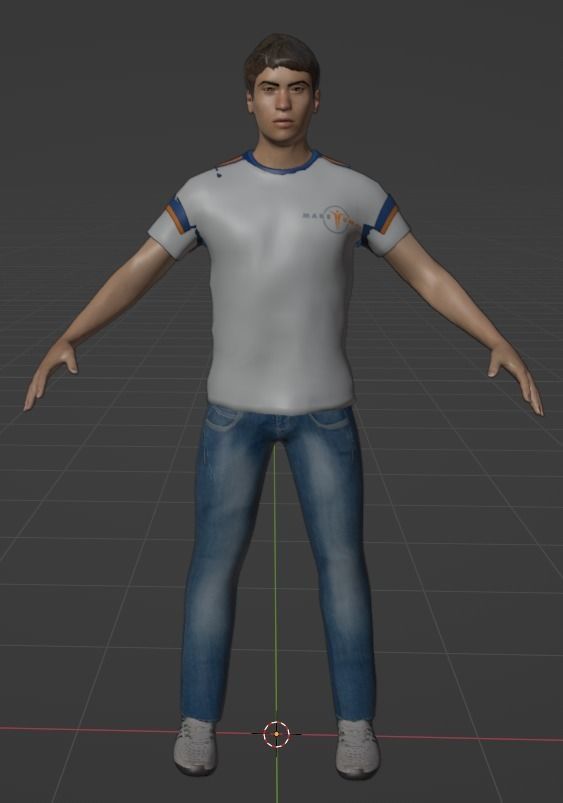male character rig 3D model rigged | CGTrader