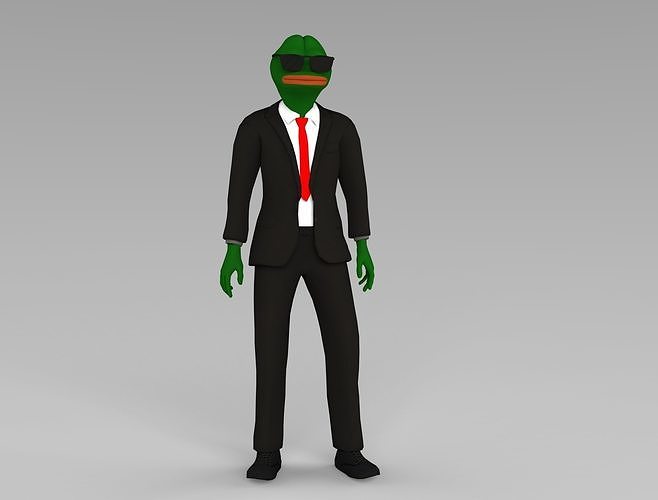 3D model Frogman 3d character with rigging VR / AR / low-poly | CGTrader