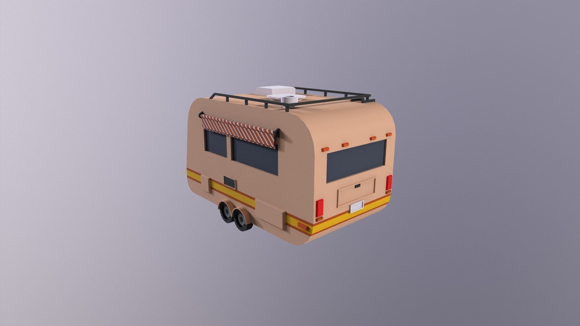 3D model Lowpoly Trailer VR / AR / low-poly | CGTrader