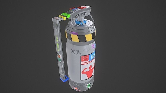 3D model Cyberpunk style Grenade VR / AR / low-poly | CGTrader