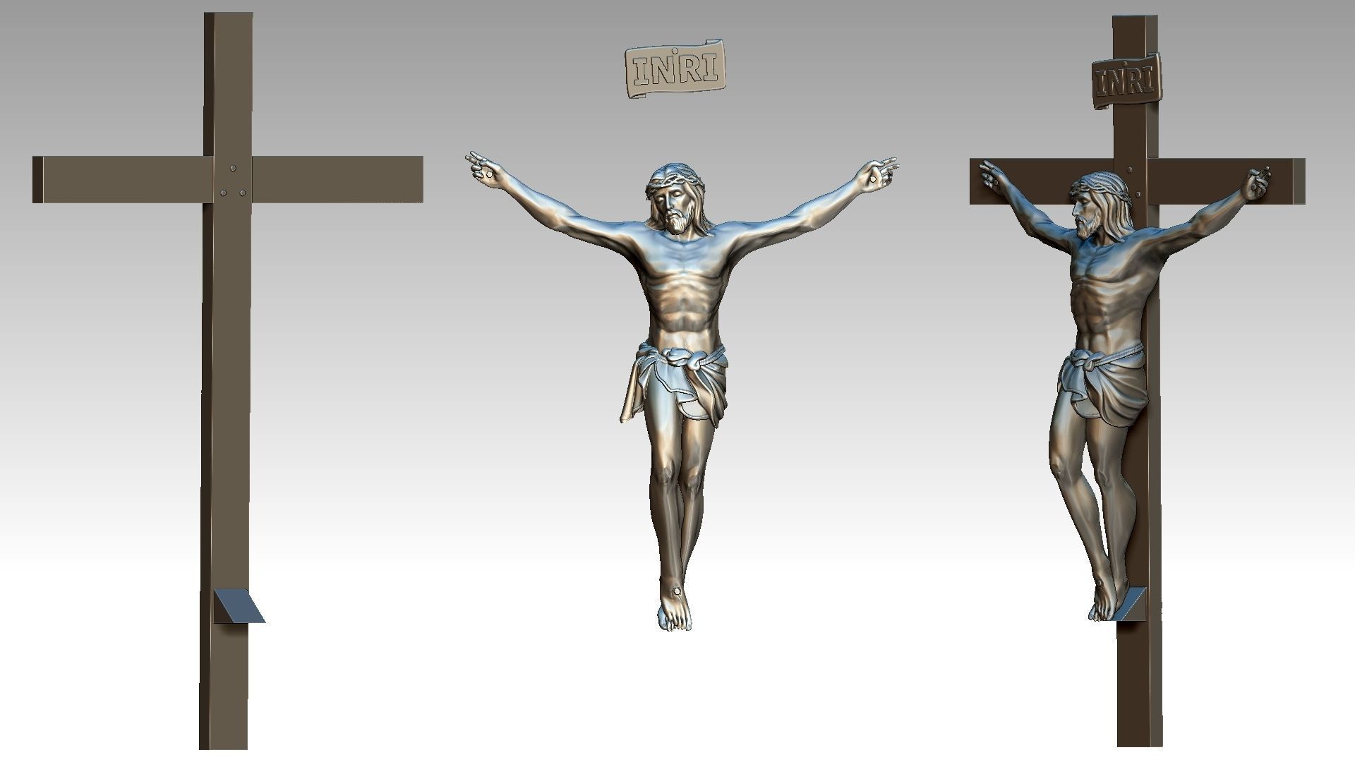 Jesus Christ on the Cross 3D model 3D printable | CGTrader