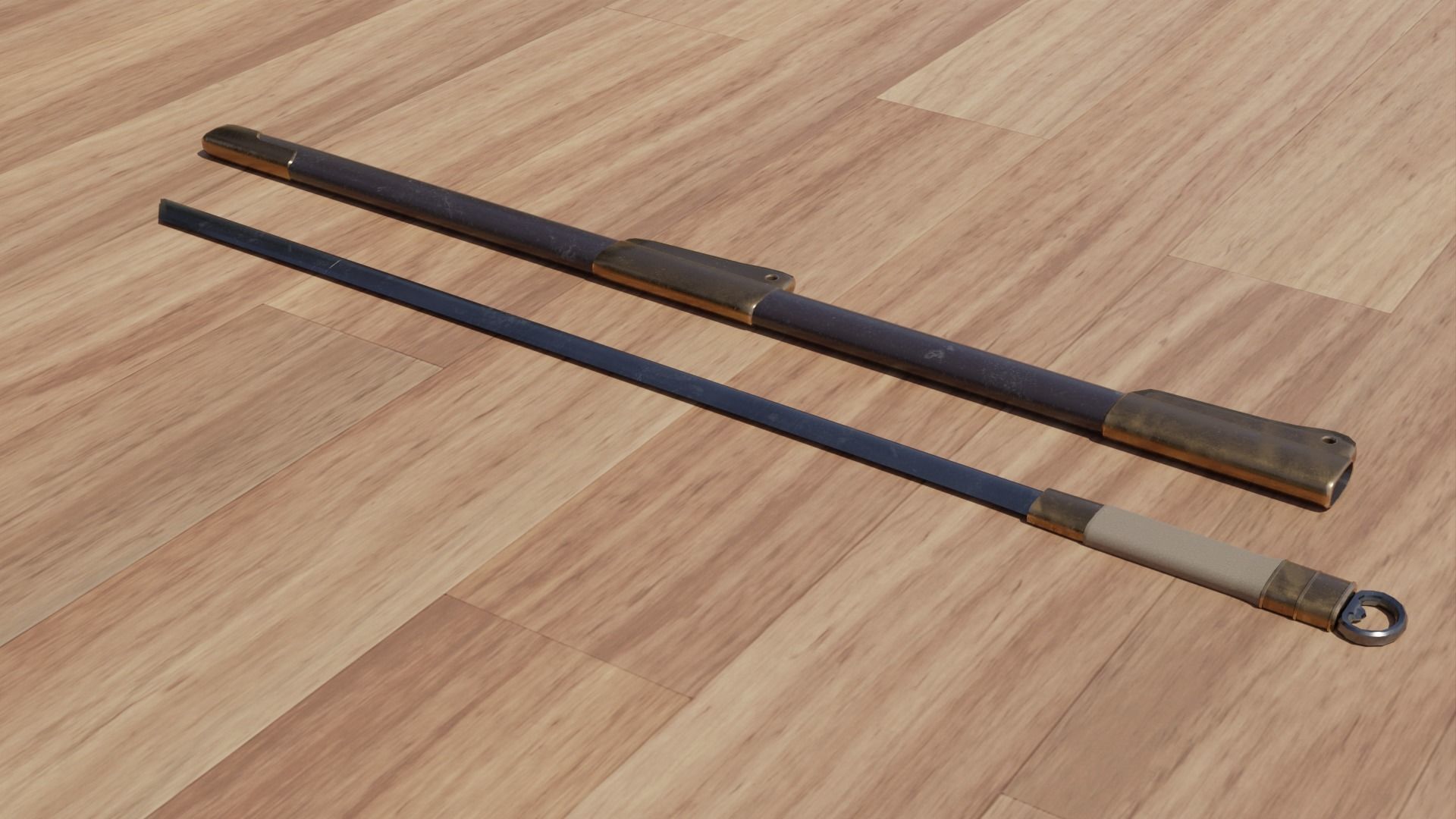 3D model Chinese Single-edged sword Huanshou Dao VR / AR / low-poly ...