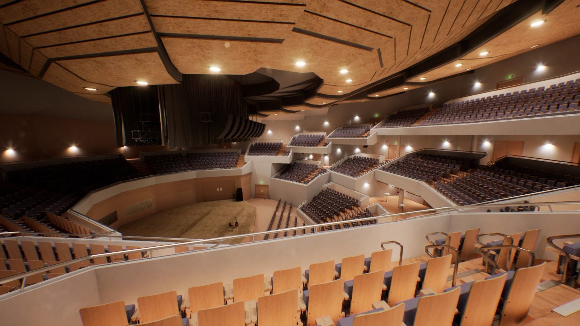 3D model Concert Hall - Environment VR / AR / low-poly | CGTrader