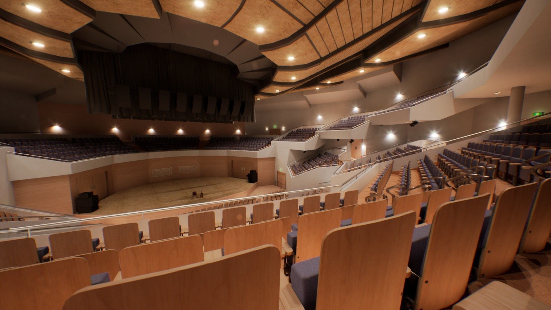 3D model Concert Hall - Environment VR / AR / low-poly | CGTrader