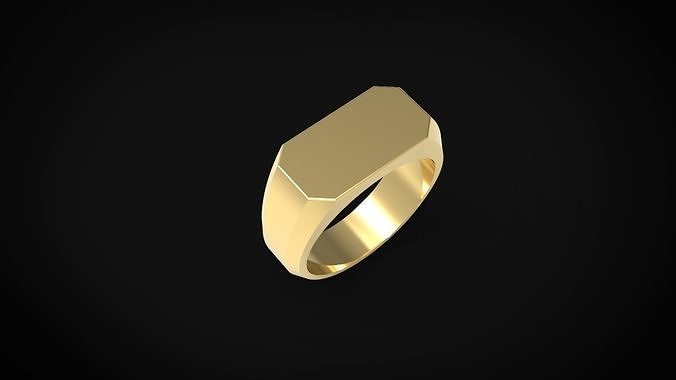 Signet Ring for Men or Woman Unisex Model 3D MODEL 3D model 3D ...