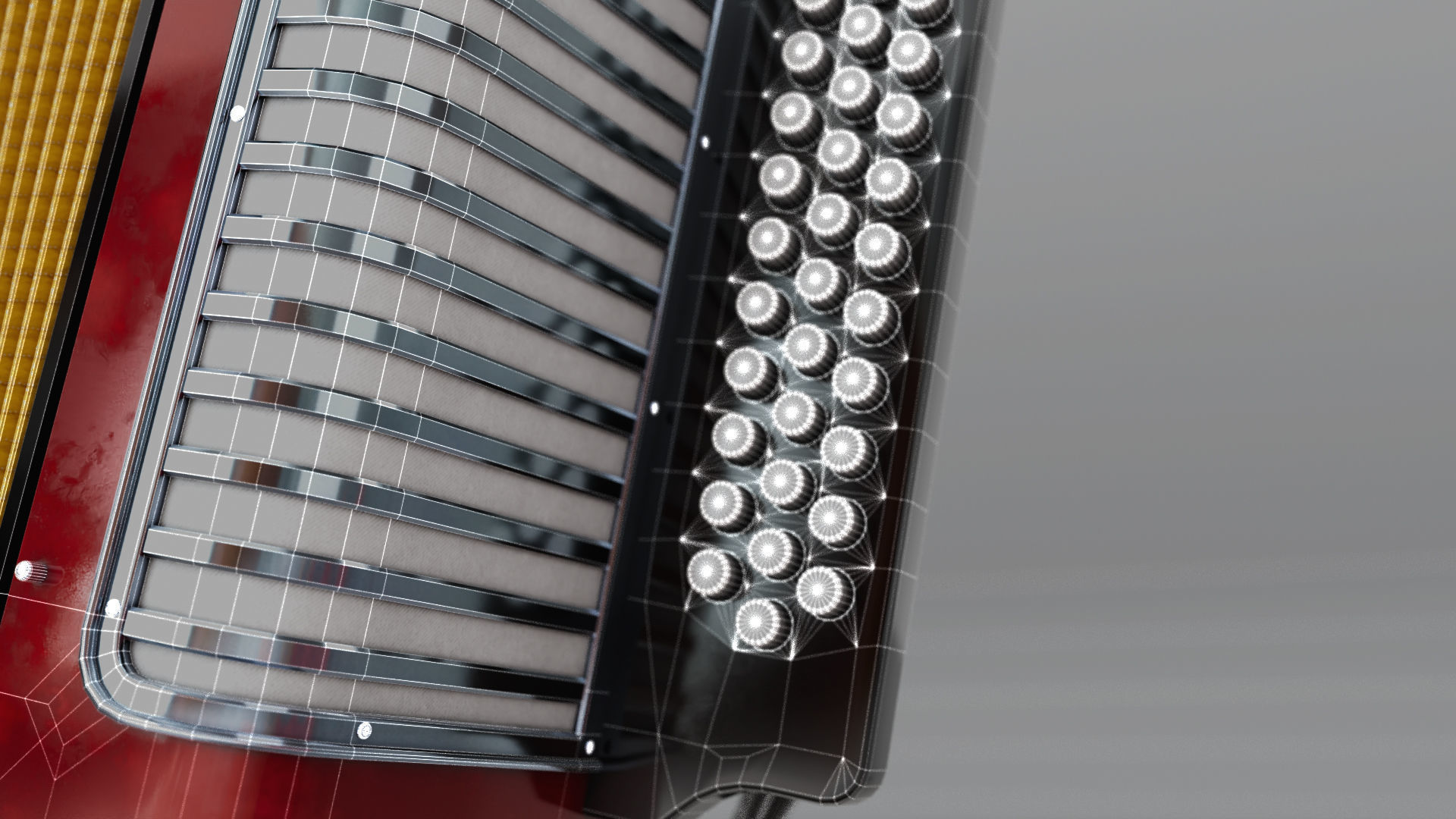 Button Accordion 3d Model Cgtrader