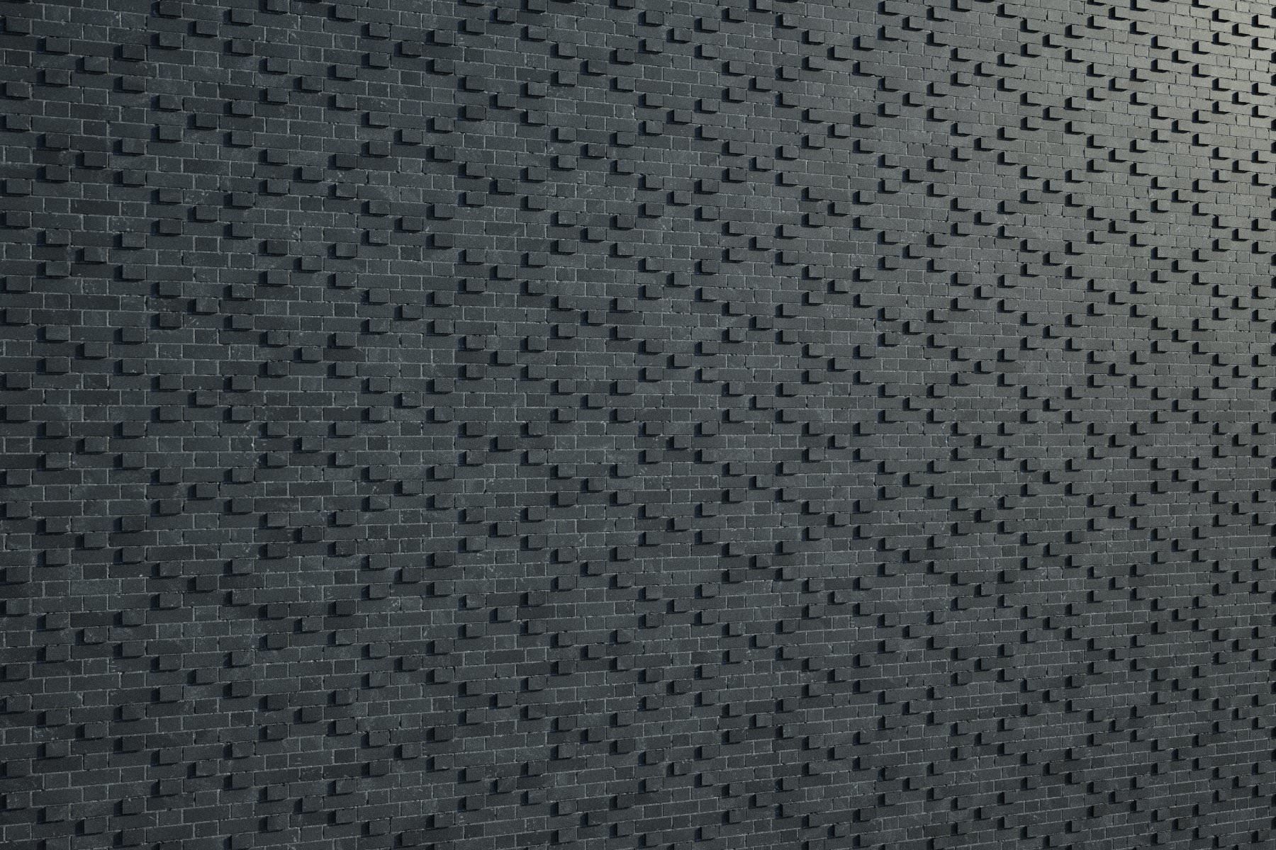 Texture Bricks vol01 Black 8K Seamless PBR Materials VR / AR / low-poly ...